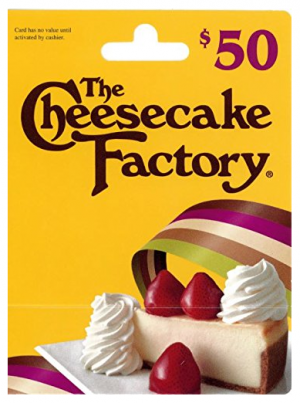 Cheesecake Factory Gift Card - Kindergarten Chaos