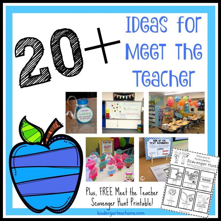 20+ Fantastic & Easy Ideas for Meet the Teacher Night