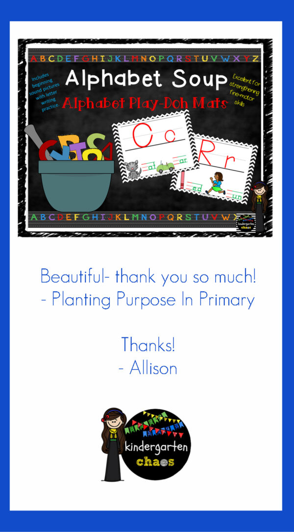 Alphabet Play-Doh Mats