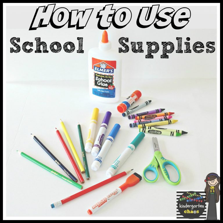 How To Use School Supplies: Rules, Procedures & Expectations