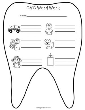 A Fun Dental Health Unit CVC Word Work Printable Pack
