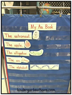 The Pocket Chart Station in the Kindergarten Classroom