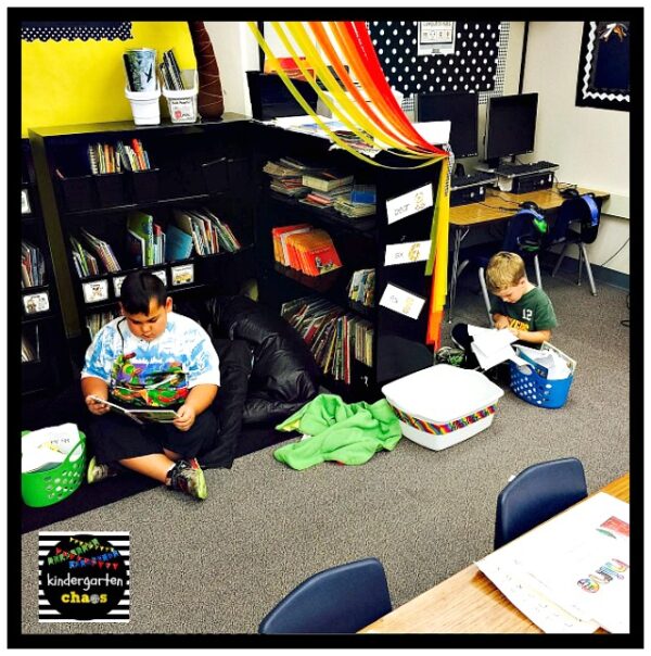The Library Station in the Kindergarten Classroom - Kindergarten Chaos