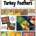 Counting Turkey Feathers Game - kindergartenchaos.com - Kindergarten Chaos