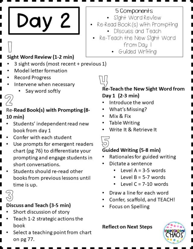 Guided Reading for the Emergent Reader - Levels A-C - Chapter 3 of The ...