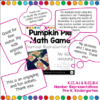 Pumpkin Pie Number Representations Game