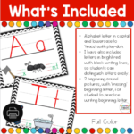 Alphabet Playdough Mats With Beginning Sounds