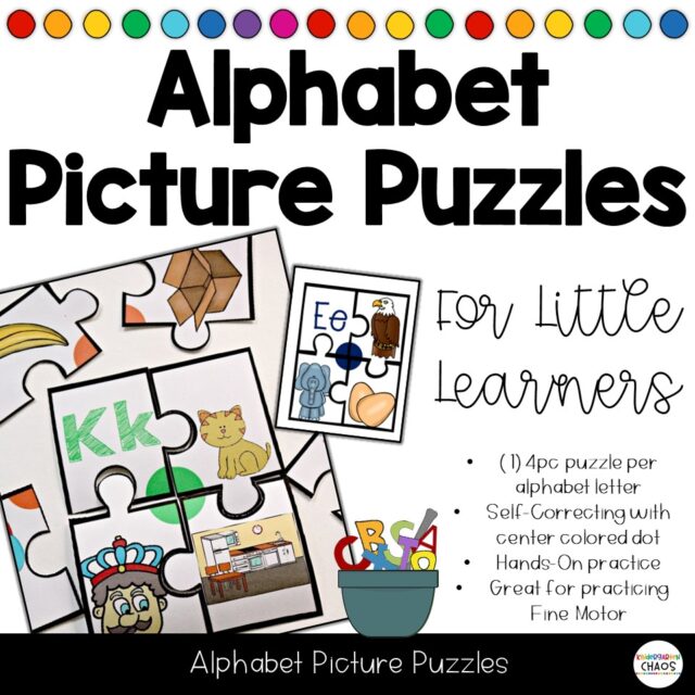 Alphabet Letter Pattern Block Mats For Little Learners - Kindergarten Chaos