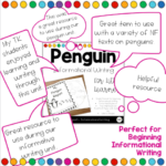 Penguin Informational Writing for Beginning Writers - Kindergarten Chaos