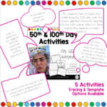 100th Day of School Center Activities for Kindergarten - 50th Day Included