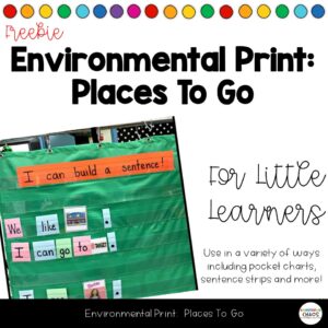 Using Environmental Print in the Classroom - Kindergarten Chaos