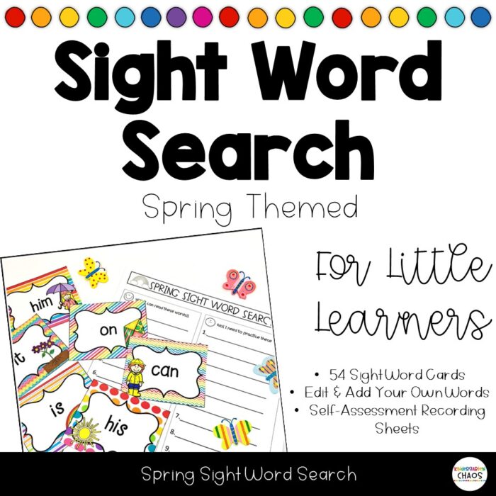 Easter Egg Sight Word Sensory Bin