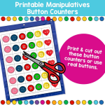 Count & Match Snowman Buttons - Kindergarten Chaos