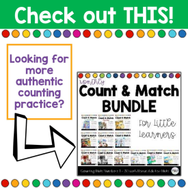 Count & Match Snowman Buttons - Kindergarten Chaos