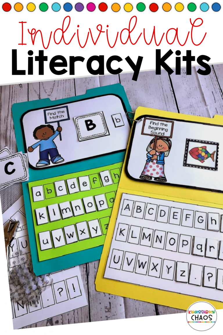 Individual Phonics Literacy Kit - Kindergarten Chaos