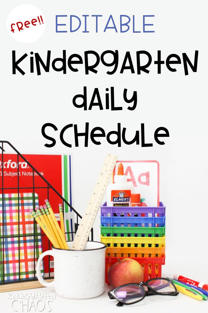 Kindergarten Daily Schedule Kindergarten Chaos Kindergarten Daily Schedule Kindergarten Chaos