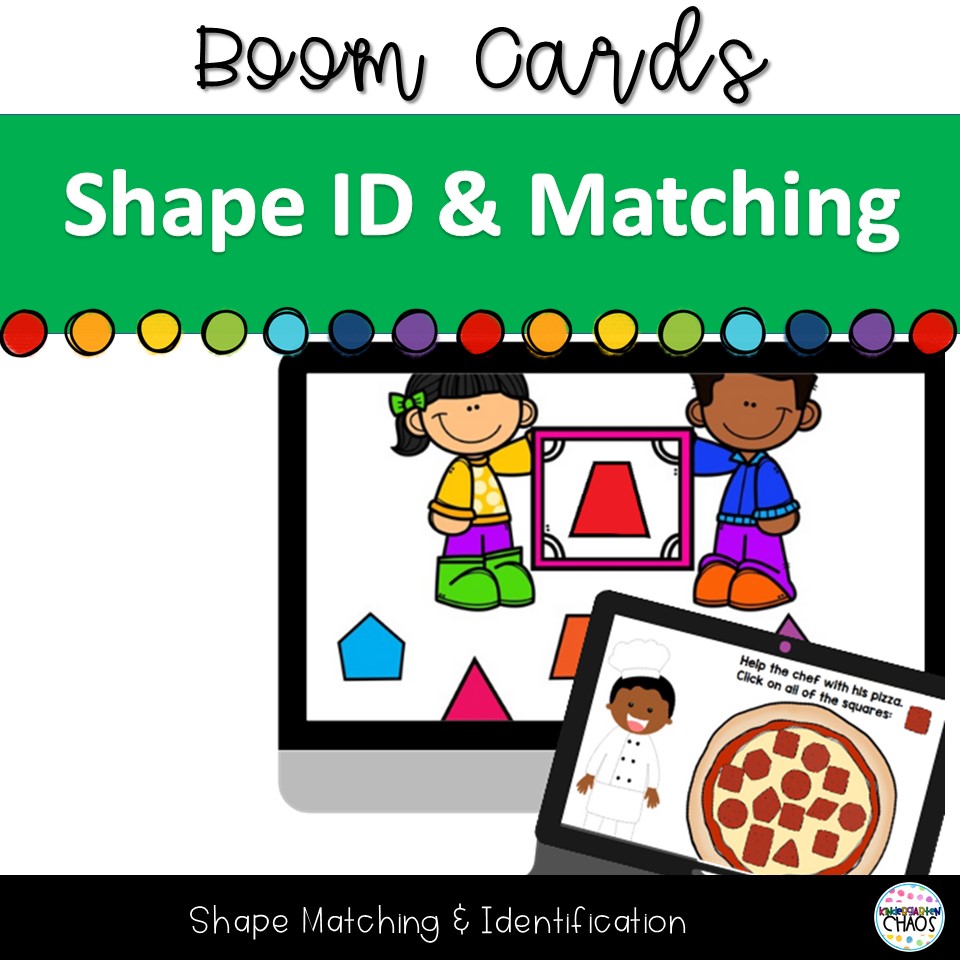 boom cards Shape-ID - Kindergarten Chaos