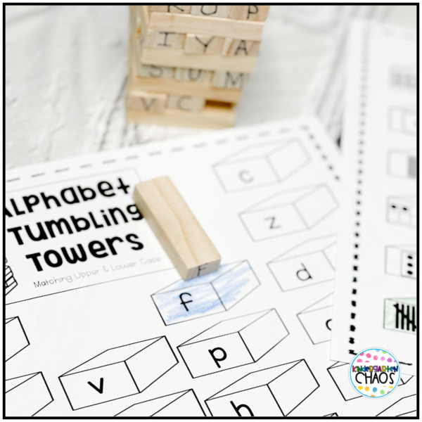 Tumbling Towers Jenga Games for the Classroom - Kindergarten Chaos