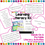 Individual Kindergarten Literacy Phonics Kits