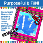 Snowman Editable Names Activity Winter - Kindergarten Chaos
