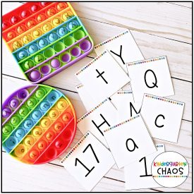 Rainbow Alphabet Cards - Kindergarten Chaos