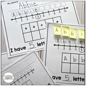 Build Your Name Activity - Kindergarten Chaos