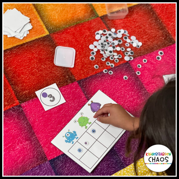 Monster Ten Frames - Kindergarten Chaos