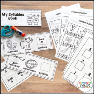 Syllables Kit - Anchor Chart - Practice Work - Phonological Awareness ...
