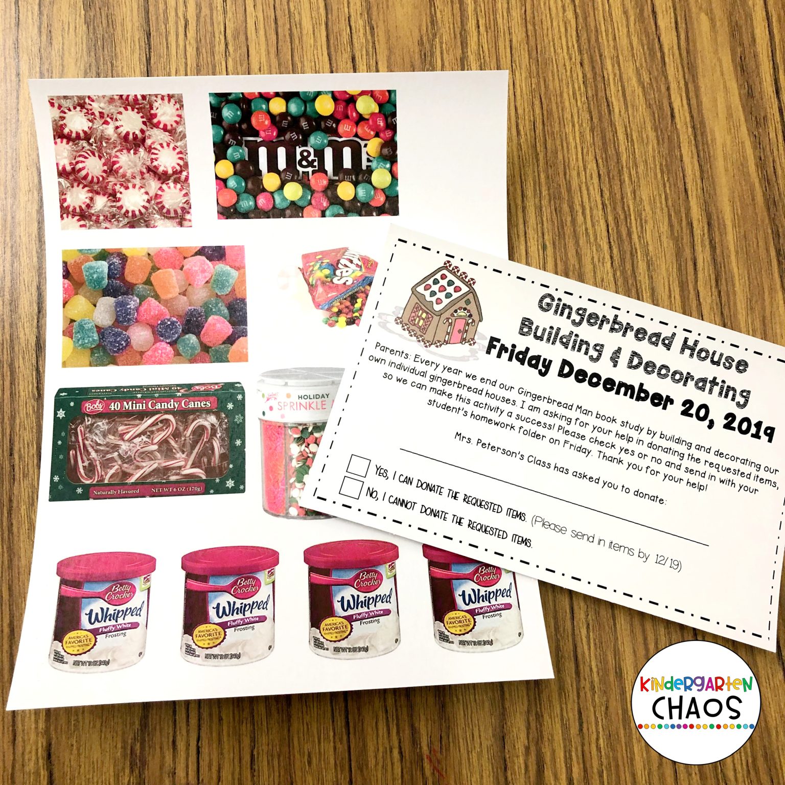 Gingerbread Houses in the Classroom - Kindergarten Chaos Gingerbread ...