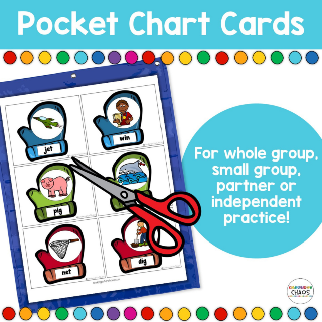 Rhyming CVC Word Mittens: A Phonics Game