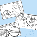 Winter Post Cards (1) - Kindergarten Chaos