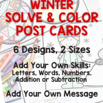 Winter Post Cards (3) - Kindergarten Chaos