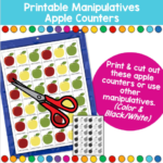 Count & Match Apples 1-30 Counting and Addition Math Tubs