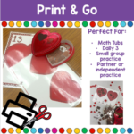 Count & Match February Box of Chocolates Numbers 1-30