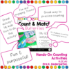 Count & Match Butterflies 1-30 Counting and Addition Math Tubs Spring