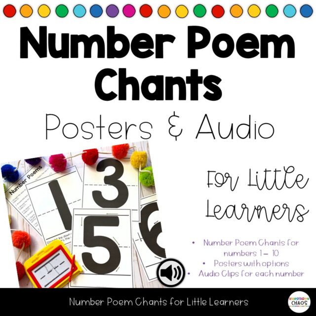 Number Activities for Kindergarten - Kindergarten Chaos