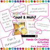 Count & Match Pumpkin Seeds Numbers 1-30 Counting Mats