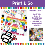 Count & Match Rainbow 1-30 Counting and Addition Math Tubs
