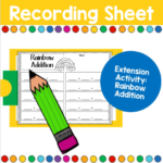 Count & Match Rainbow 1-30 Counting and Addition Math Tubs