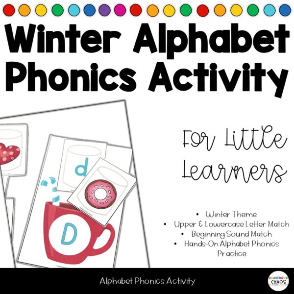 Hot Cocoa Phonics Matching Activity - Kindergarten Chaos