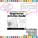 Gingerbread Literacy and Math Bundle