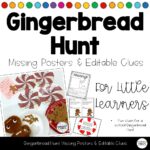 Gingerbread Hunt School Clues Editable Missing Poster - Kindergarten Chaos