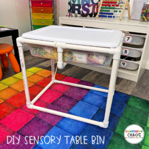 DIY Sensory Table Bin - Kindergarten Chaos