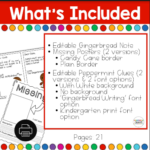 Gingerbread Hunt School Clues Editable Missing Poster - Kindergarten Chaos