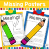 Gingerbread Hunt School Clues Editable Missing Poster - Kindergarten Chaos