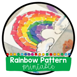 Free Printable Rainbow Pattern Activity - Kindergarten Chaos