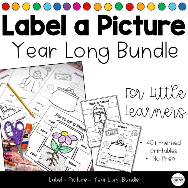 Labeling For Little Learners - Kindergarten Chaos