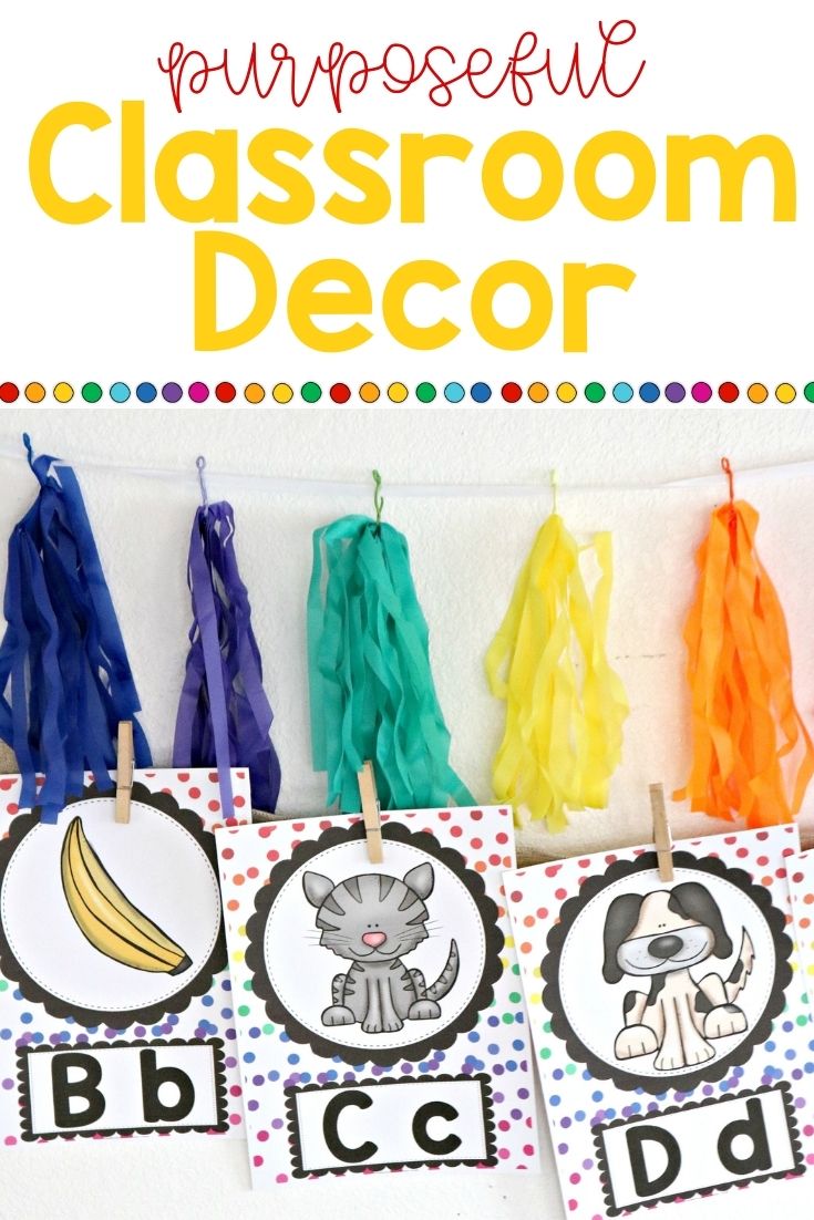 Purposeful Kindergarten Classroom Decor - Kindergarten Chaos