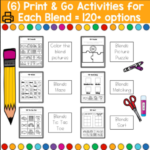 Blends Bundle No Prep Activity For R, S, and L Blends