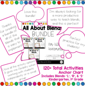 Blends Bundle No Prep Activity For R, S, and L Blends
